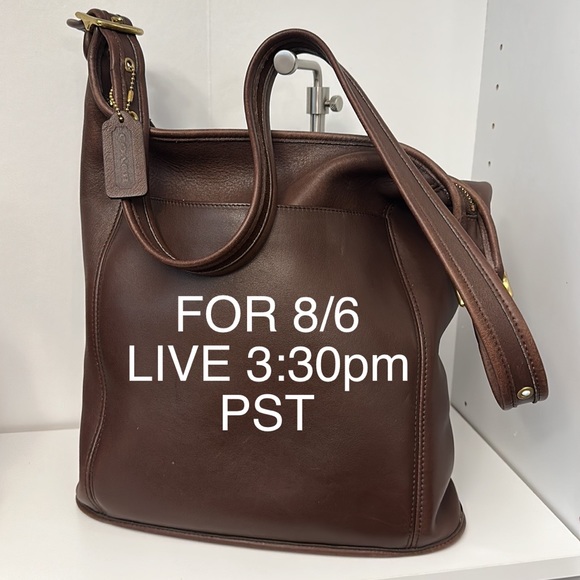 Coach | Bags | Vintage Coach Bag Mahogany 200 9060 With Hangtag Vguc ...